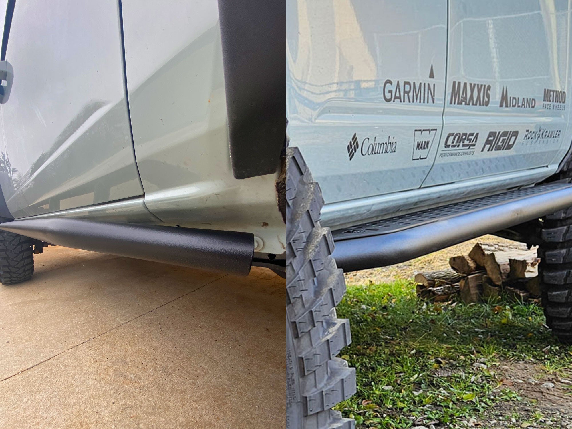 GOAT - Ford Bronco Sliders / Steps - 4 Door - GOAT Fabrication