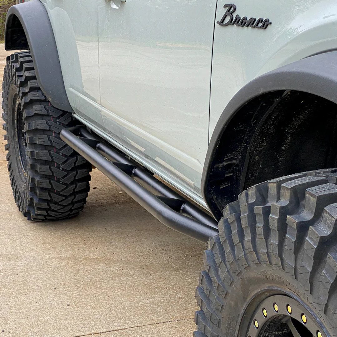 GOAT - Ford Bronco Sliders / Steps - 4 Door - GOAT Fabrication